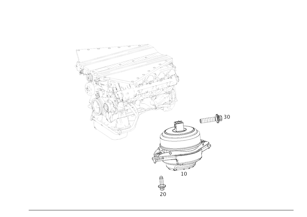 463-240-06-00 - Engine Mount For 2019-2026 Mercedes-Benz | Mercedes ...