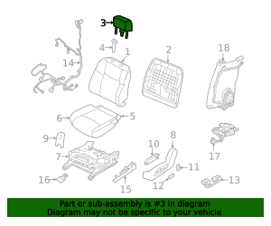 2020 Nissan Murano Headrest 86400-9UH0D | AutoNationParts.com