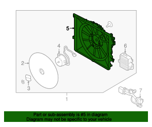 25350-A7000 - Fan Shroud - 2014-2016 Kia | Kia Auto Parts