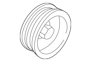 1996-2011 Ford Alternator Pulley FOCZ-10344-AA | QuirkParts