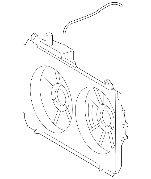 16711-0A220 - Shroud - 2004-2005 Toyota Sienna | OEPartsQuick