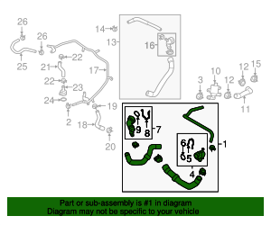 5Q0-122-101-EA - Upper Hose - 2015-2017 Volkswagen | VW Direct Auto Parts