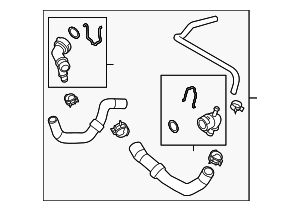 5Q0-122-101-EA - Radiator Coolant Hose 2015-2017 Volkswagen ...