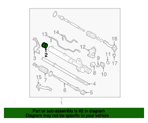 57789-2E000 - Gear Assembly Bushing 2005-2010 Kia Sportage | Kia.Parts ...