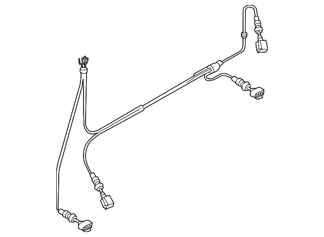 8K0-972-252-D - ABS Wheel Speed Sensor Wiring Harness 2009-2017 Audi ...