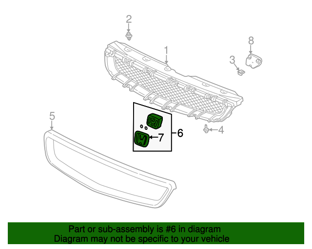 75710-S02-A01 - Emblem Assembly 1999-2000 Honda Civic | Honda Parts Online