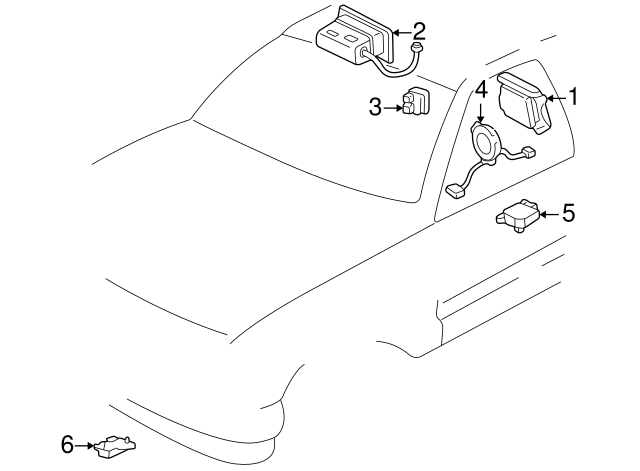 2003-2004 Hummer H2 OEM NEW 2003-2004 GM Sdm Module ,Inflator Restraint ...