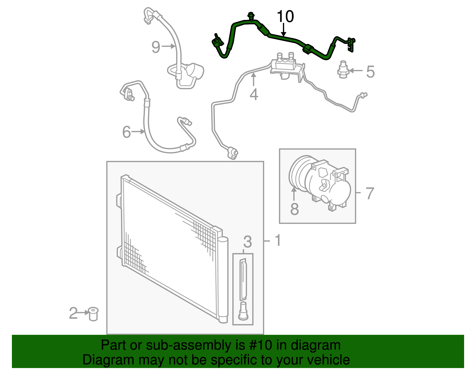 2006-2012 Toyota RAV4 Discharge Hose 88704-0R010 | Toyota Parts Center