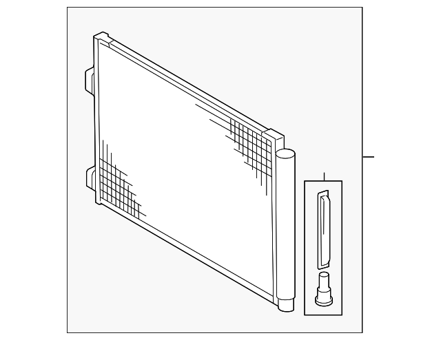 88460-42100 - A/C Condenser - 2006-2009 Toyota RAV4 | OEM Genuine ...
