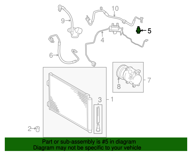 88719-40020 - Pressure Sensor - 2005-2008 Toyota | OEM Genuine Toyota Parts