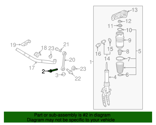 2007-2015 Audi Q7 Ft Upper Control Arm Bolt N-105-326-02 | OEM Parts Online