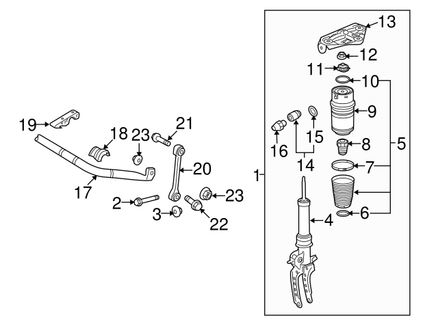 7L8-411-313-B - Stabilizer Bar Bushing 2007-2015 Audi Q7 | Audi OEM Parts