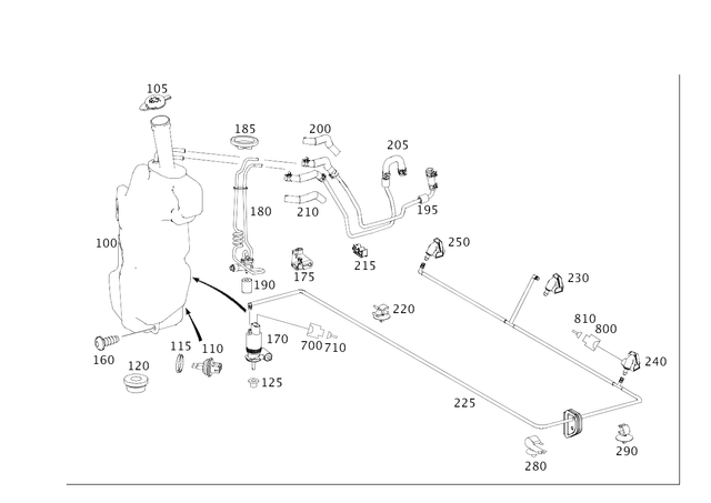 251-869-16-20 - Liquid Reservoir 2006-2012 Mercedes-Benz | Mercedes ...