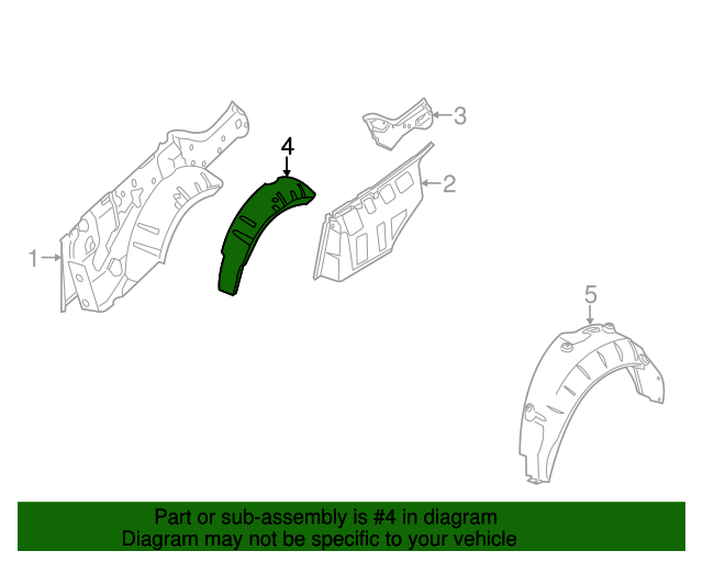 Genuine BMW 41-00-7-903-931 | Outer Wheelhouse | FREE Shipping on Most ...