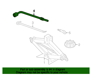 LD4769671 - OEM NEW 2014-2018 Mazda 3 Lifting Wheel Lug Hub Nut Wrench ...
