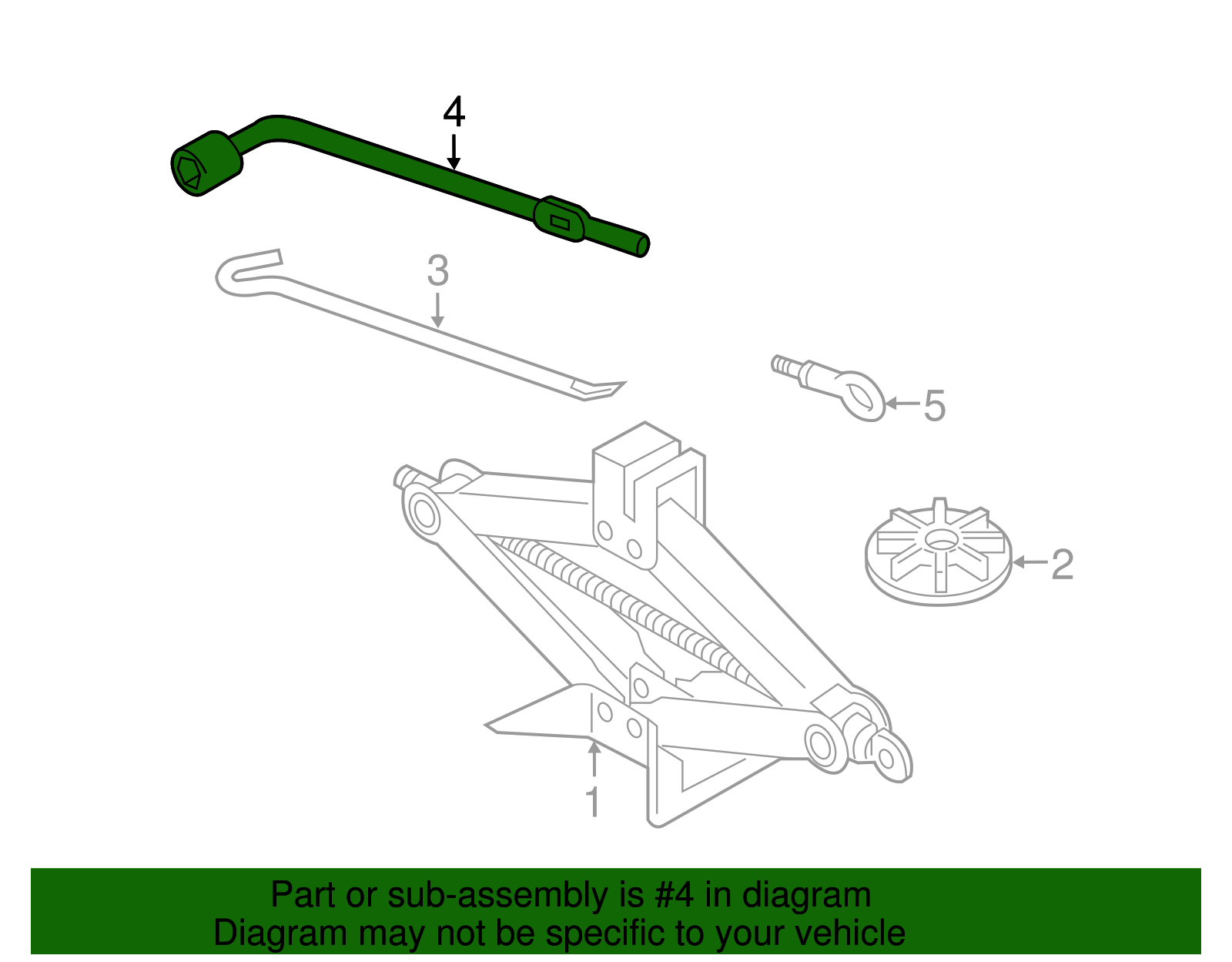 LD4769671 - OEM NEW 2014-2018 Mazda 3 Lifting Wheel Lug Hub Nut Wrench ...