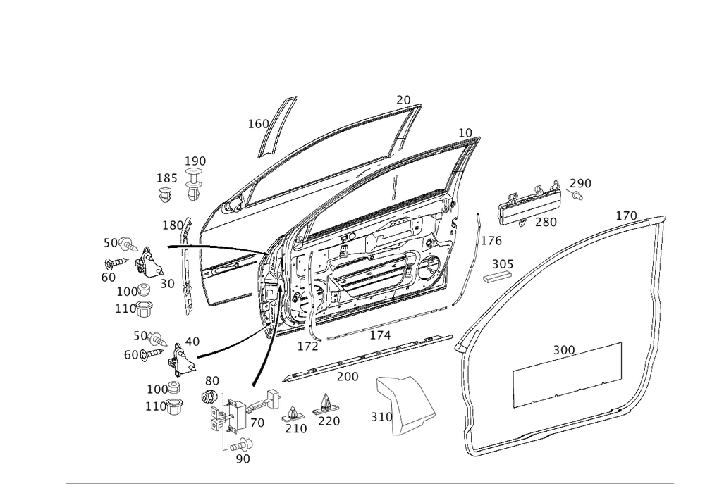 203-720-03-78 - Sealing Frame 1960-2005 Mercedes-Benz | Mercedes-Benz ...