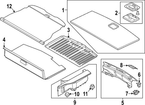 Interior Trim - Rear Body for 2025 Lincoln Aviator | Ford Parts Direct