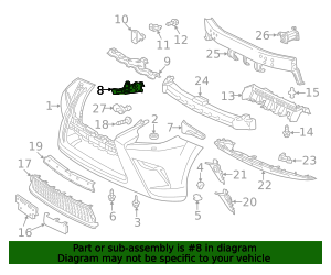 52103-60260 - Bumper Cover Bracket 2014-2023 Lexus GX460 | Longo Lexus ...
