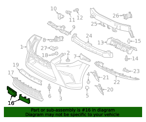 2014-2019 Lexus GX460 License Plate Bracket 52114-60180 ...