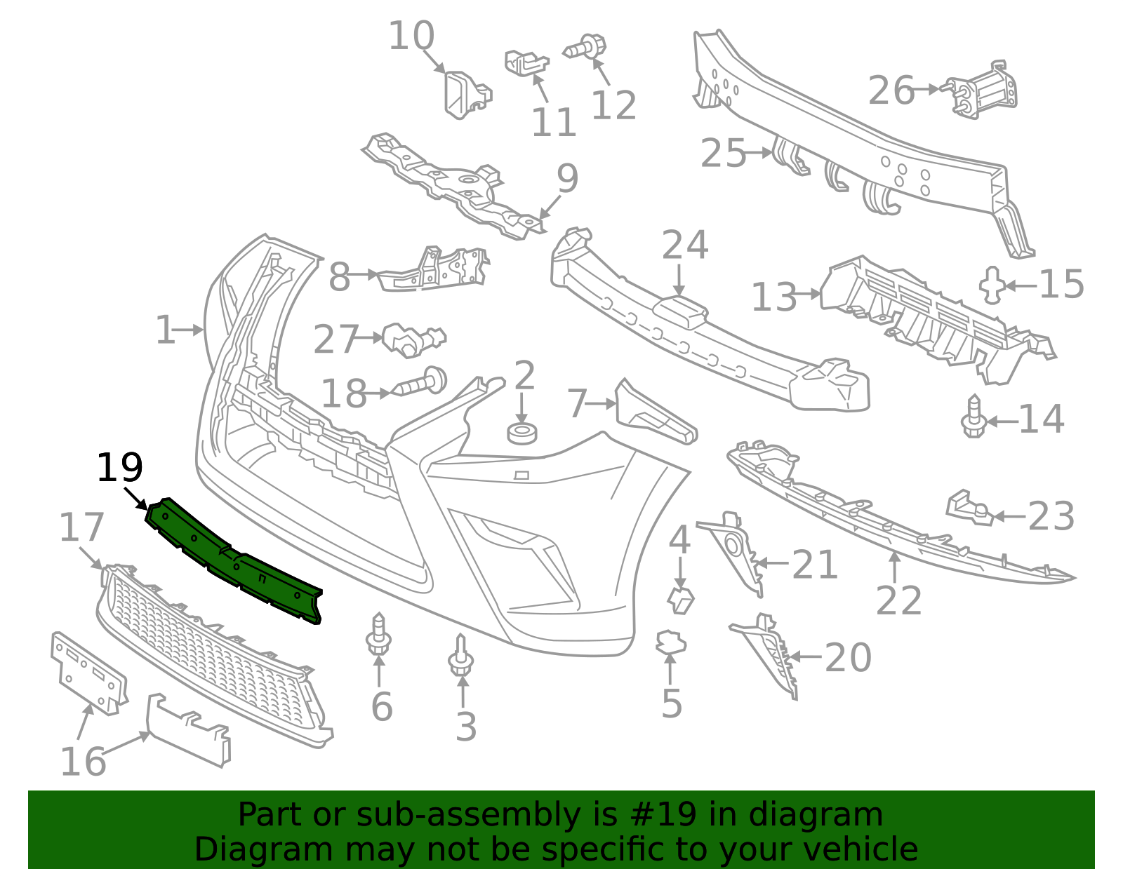 2020-2023 Lexus GX460 Grille Molding 52719-60040 | OEM Parts Online