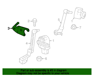 Genuine BMW 37-14-6-872-107 | Level Sensor Bracket | FREE Shipping on ...