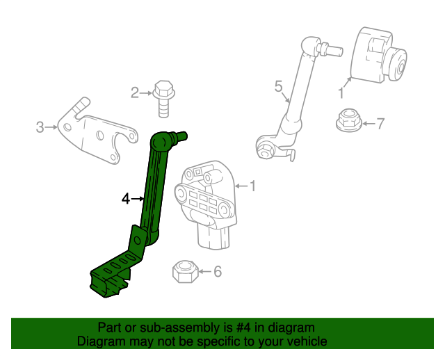 Genuine BMW 37-14-6-891-166 | Link Rod | FREE Shipping on Most Orders ...