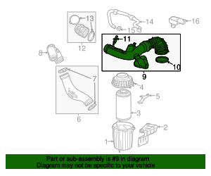 2014-2022 Ram Air Outlet Duct 68190498AB | Mopar Parts Canada
