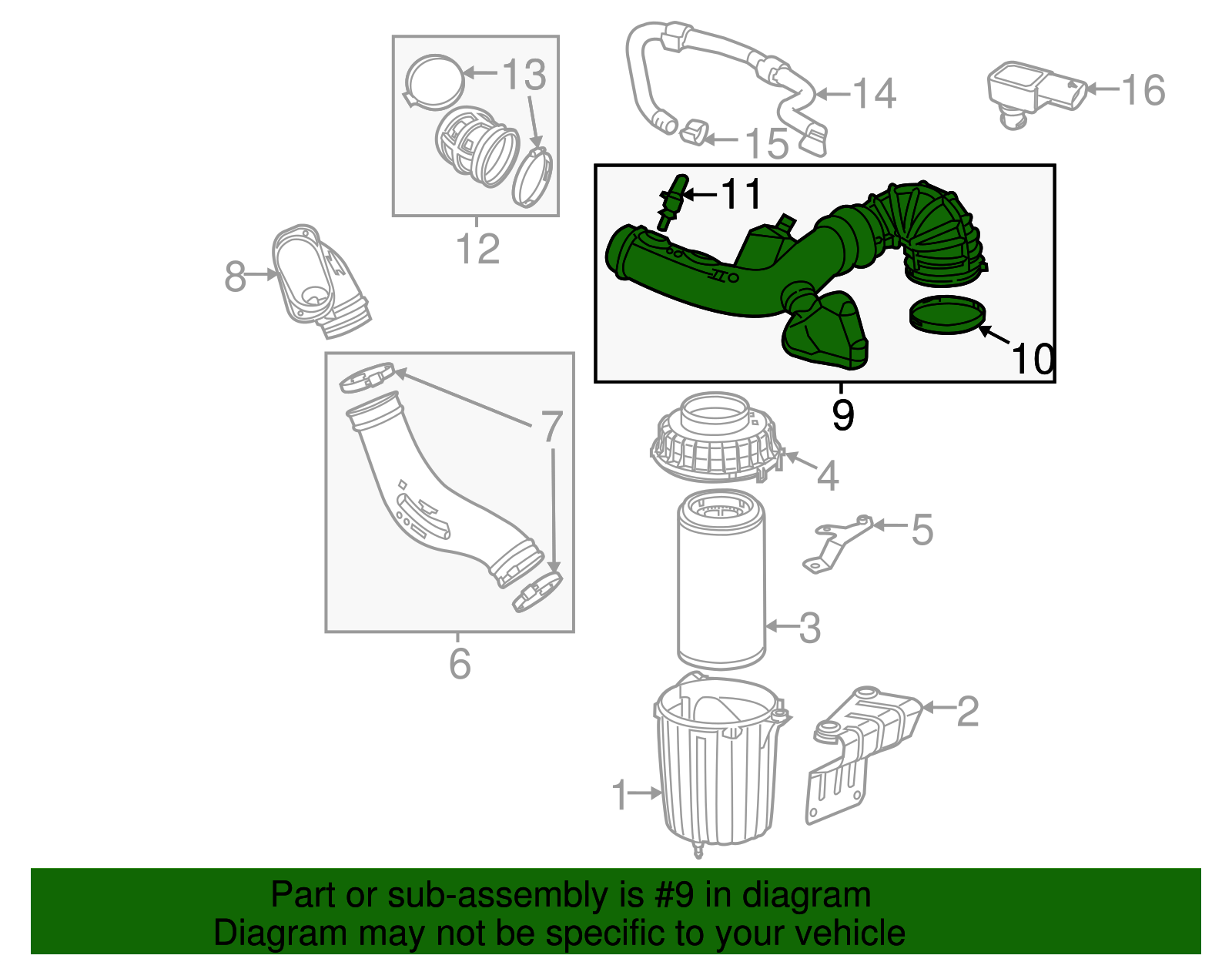 2014-2022 Ram Duct 68190498AB | Mopar Parts Canada