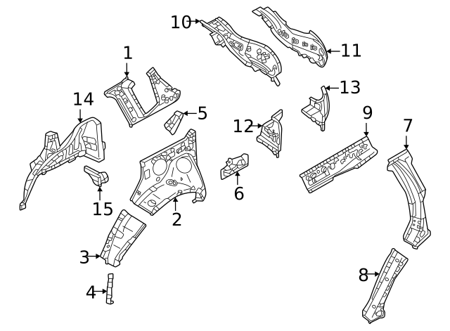 2022-2024 Mitsubishi Outlander Outer Wheelhouse 5301J917 | Mitsubishi ...