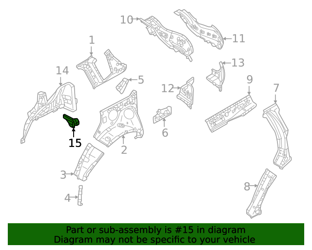 2022-2024 Mitsubishi Lower Extension 5228A762 | Mitsubishi Parts Warehouse