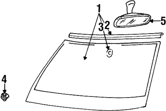 1995-2019 Volkswagen Mirror Support 6N0-845-543 | vwpartscente