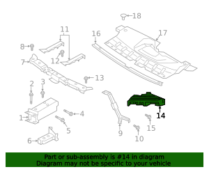 62228-5NA0A - Connector Plate 2019-2020 Infiniti QX50 | AutoNationParts.com