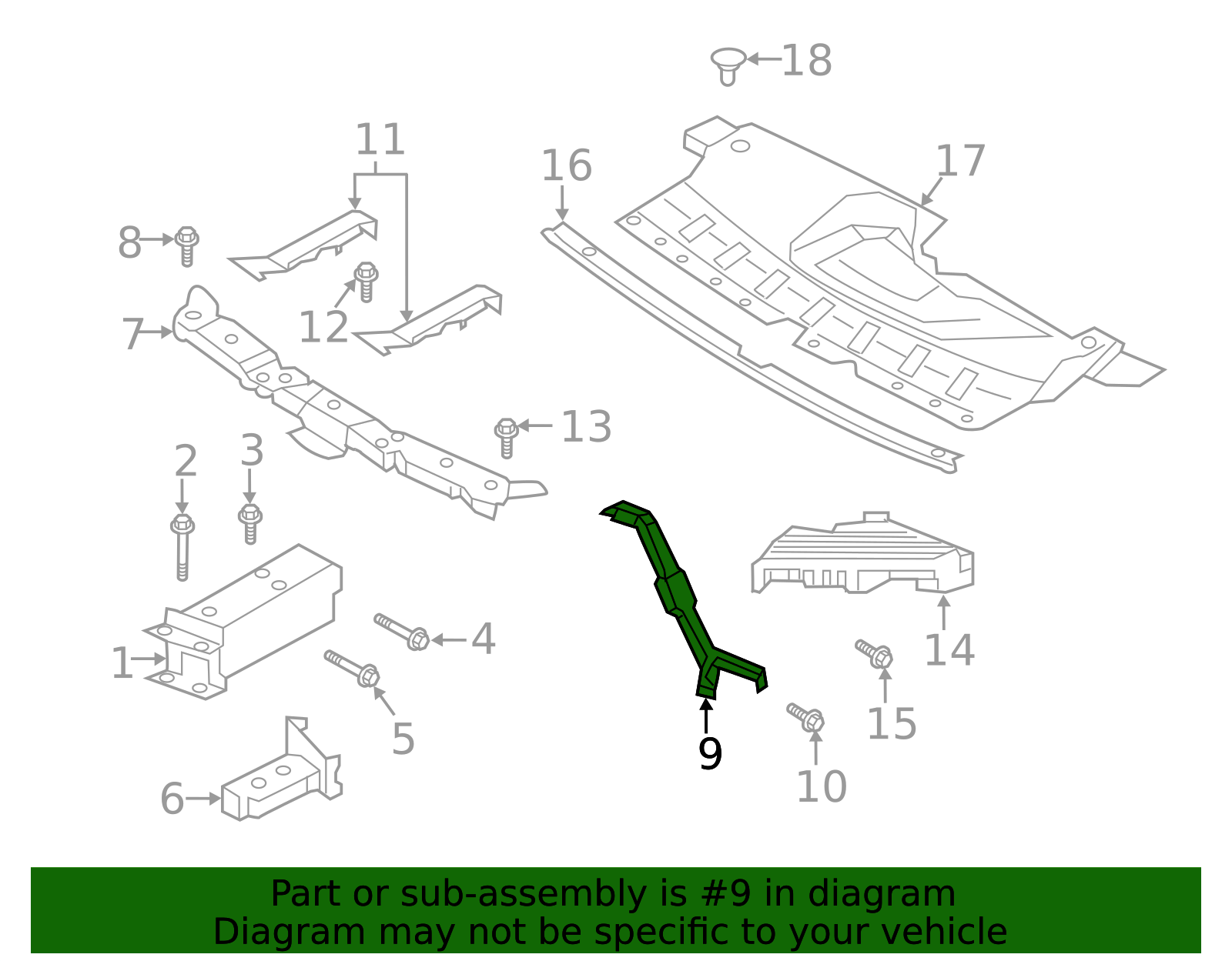 2019-2020 Infiniti QX50 Side Support 62214-5NA0A | OEM Parts Online