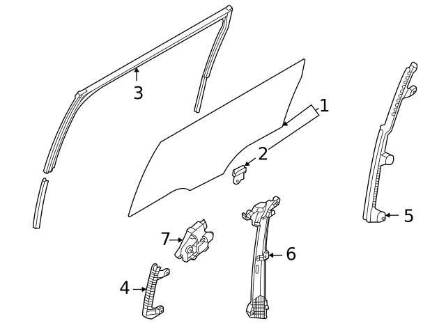 83555-R0000 - Front Guide 2022-2023 Kia Carnival | Kia.Parts Store