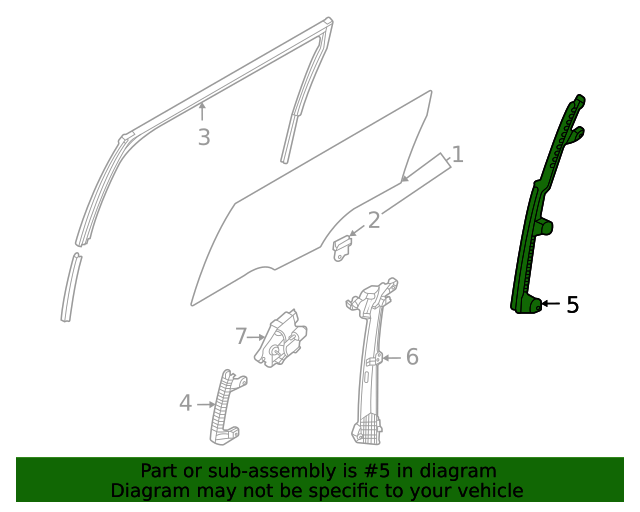 2022-2023 Kia Carnival Rear Guide 83560-R0000 | TascaParts.com