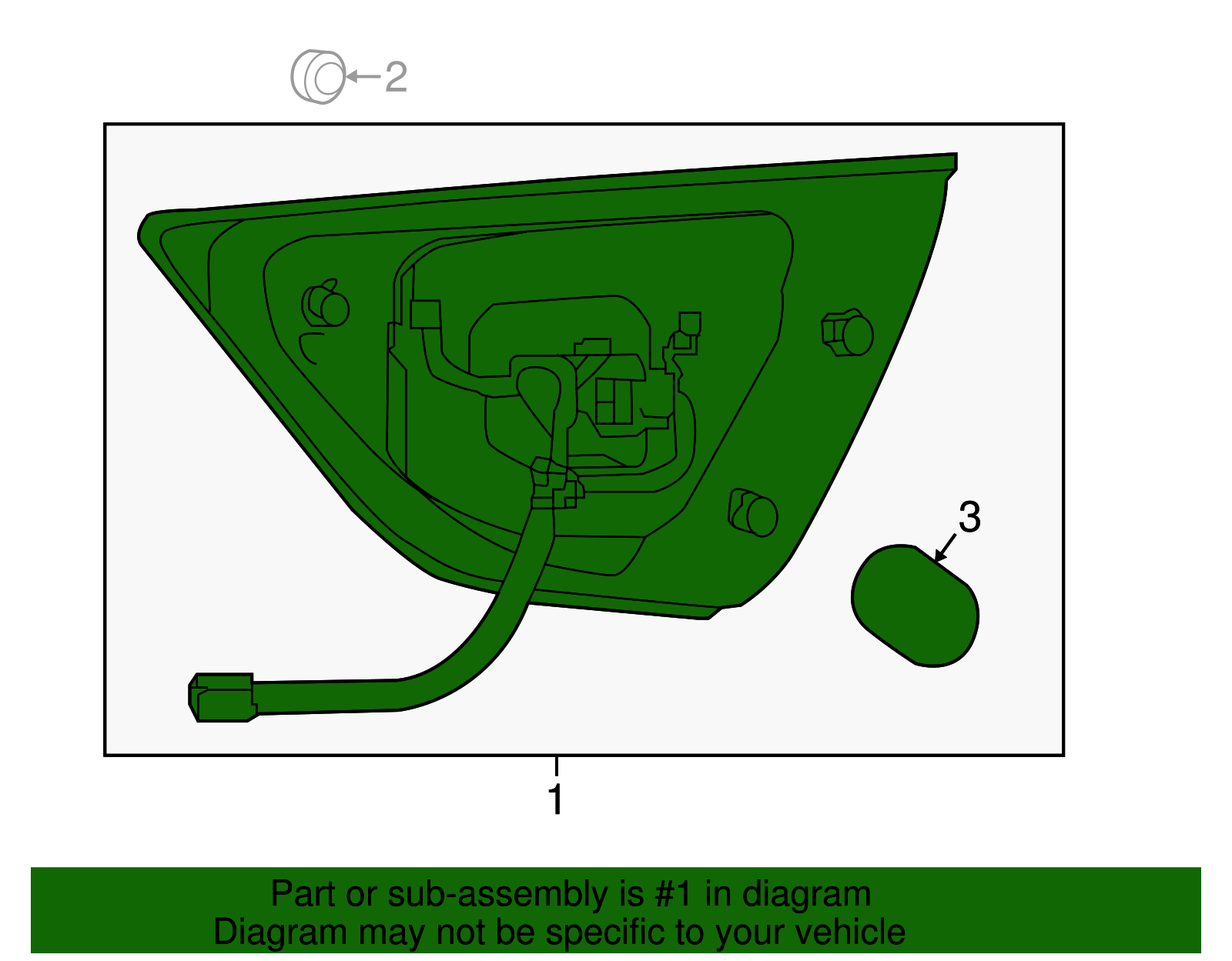 2019-2023 Nissan Maxima Backup Lamp Assembly 26545-9DJ0A | Nissan Parts ...
