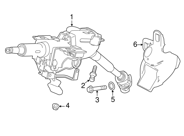 53200-SZT-G02 - Column Assembly 2011-2014 Honda CR-Z | Honda Parts Online