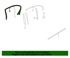 2009-2015 BMW Door Reveal Molding 51-33-7-177-856 | AutoNationParts.com