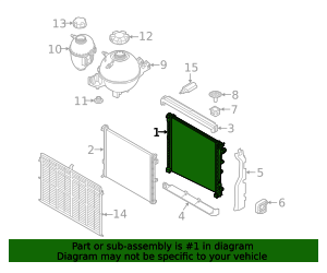 17115a5c815 - 2022-2023 BMW Radiator (17-11-5-A5C-815) | Parts ...