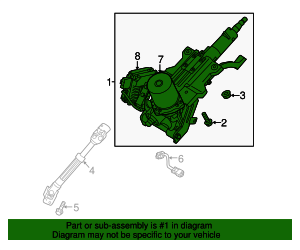 2017-2019 Kia Cadenza Steering Column 56310-F6200 | OEM Parts Online