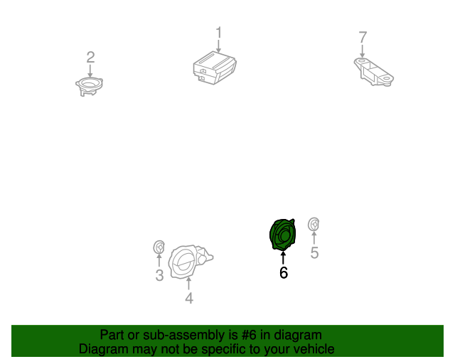 221-820-37-02 - Rear Dr Speaker 2007-2013 Mercedes-Benz | Mercedes-Benz ...