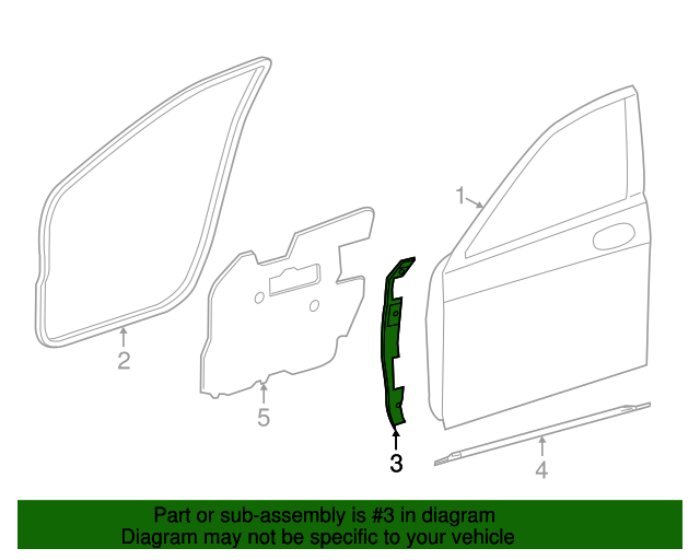 222-720-04-78 - Front Weather-Strip 2014-2020 Mercedes-Benz ...