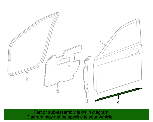 222-690-01-70 - Lower Weather-Strip 2014-2020 Mercedes-Benz ...