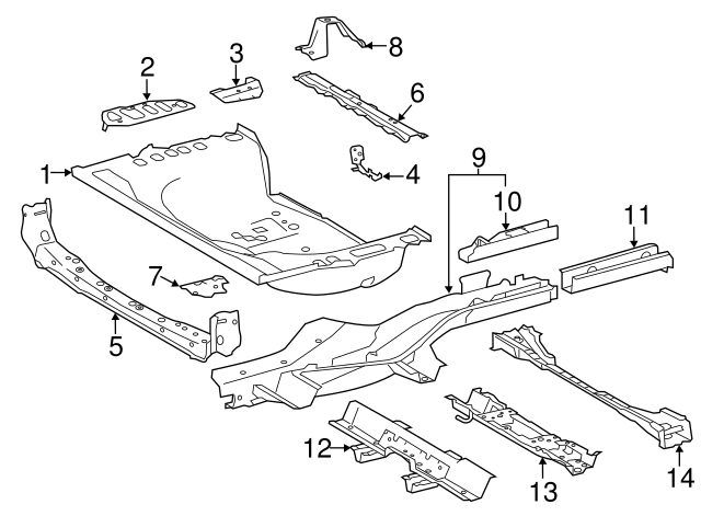 57601-0R051 - Rail Assembly - 2013-2018 Toyota RAV4 | OEM Genuine ...
