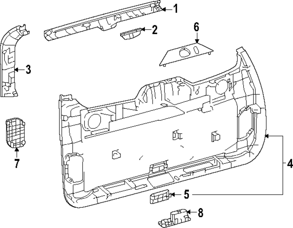 2023-2025 Toyota Sequoia Lower Trim 67750-0C040-C0 | Retail Performance ...