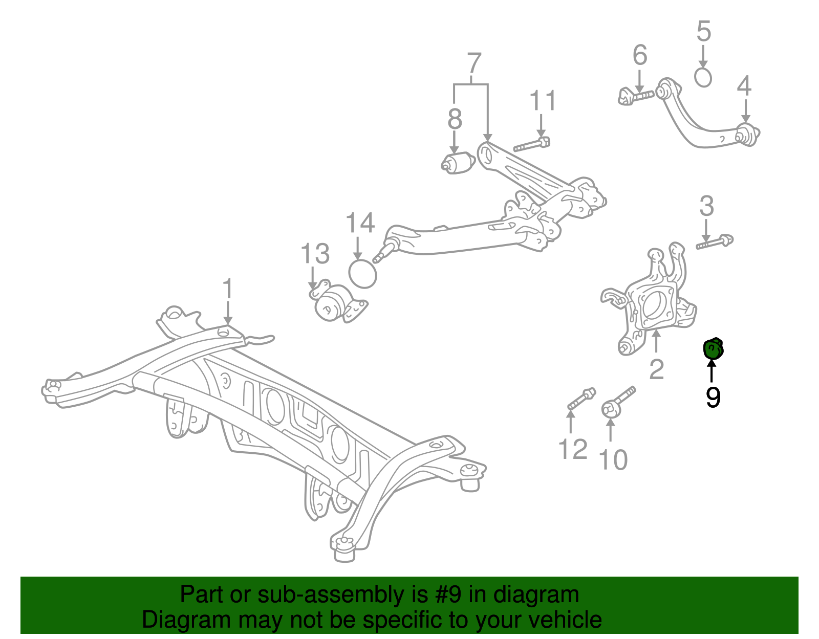 2000-2013 Toyota Alignment Camber Adjusting Eccentric (Rear) 48452 ...