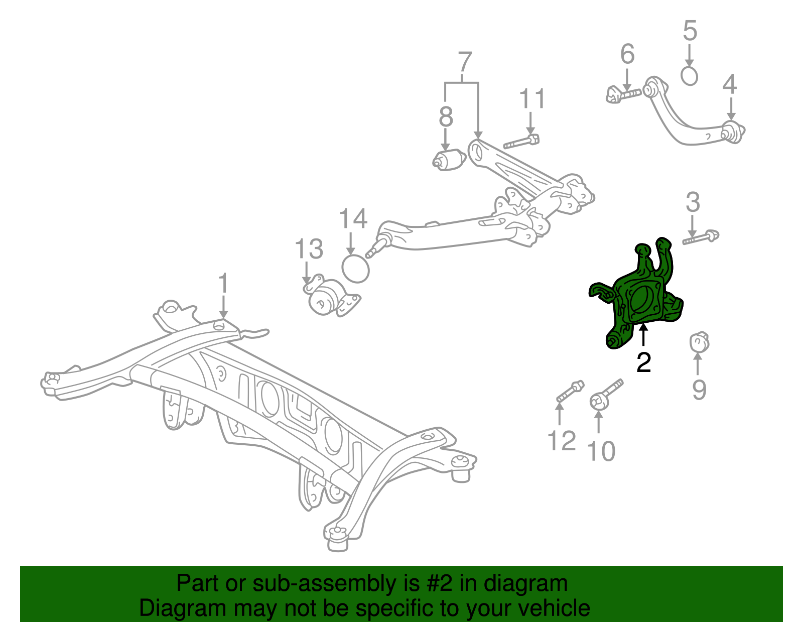 2003-2006 Toyota Matrix Knuckle 42305-63010 | Toyota Parts Center