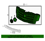 22996063 GM Front Upper Grille | GM Parts Store