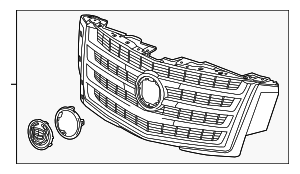 22996063 GM Front Upper Grille | GM Parts Store
